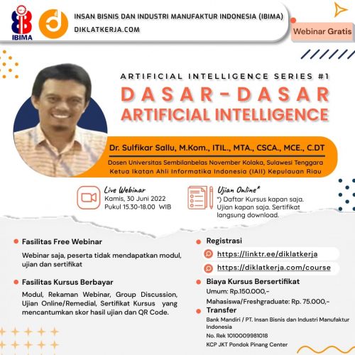 Yuk Ikuti Kegiatan Webinar dan Pelatihan Artificial Intelligence (AI ...