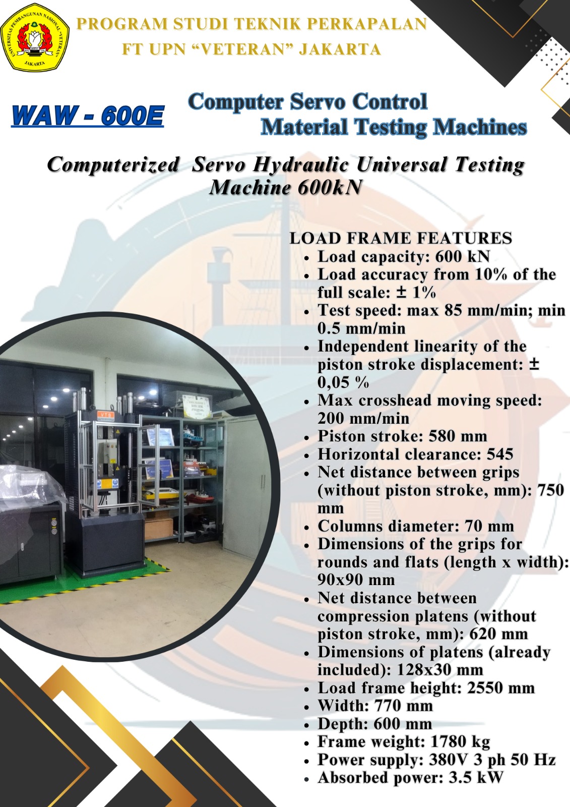 Jasa Uji Mekanis (Tarik dan Bending) Laboratorium Fakultas Teknik UPNVJ ...