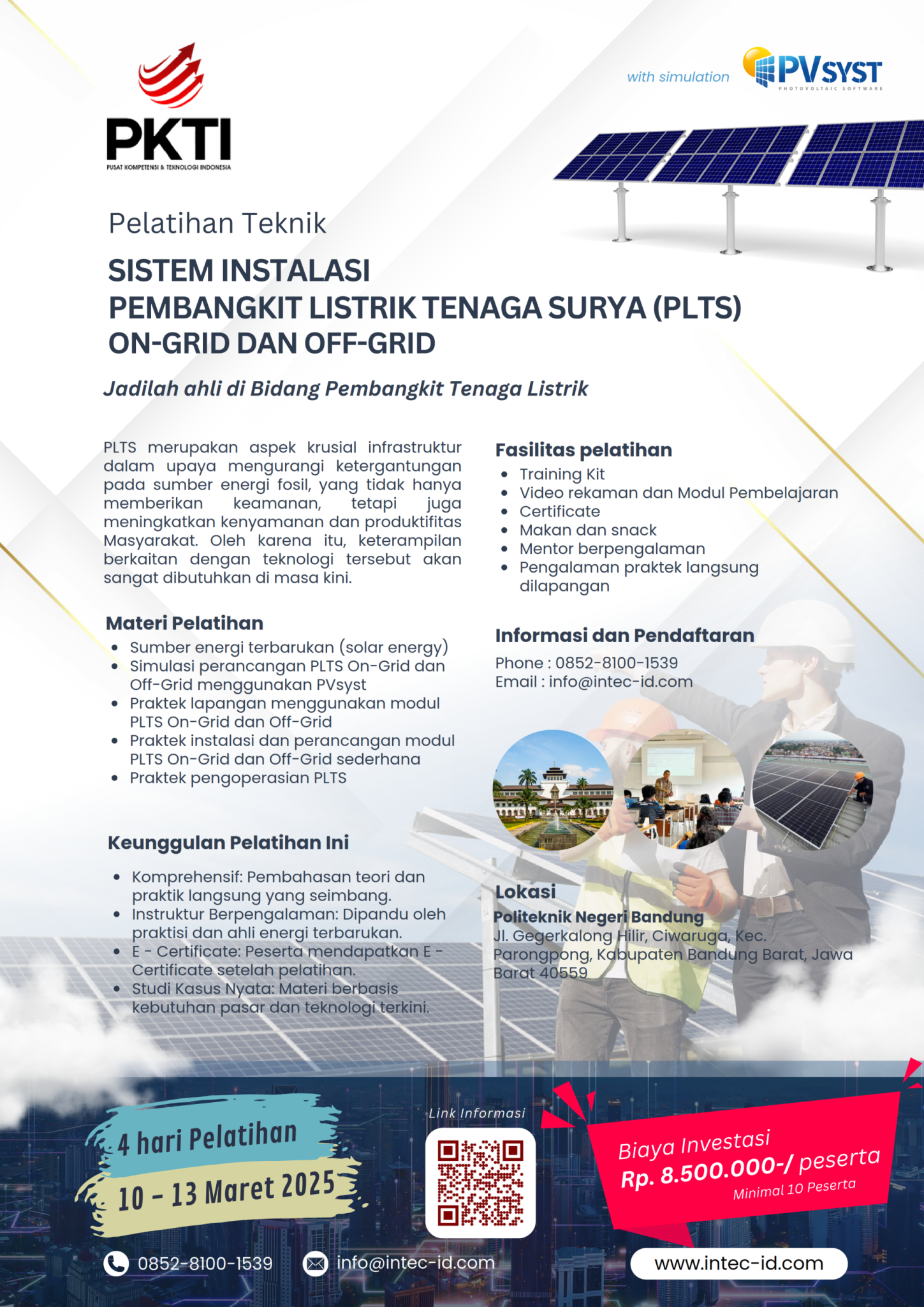 Pelatihan Teknik Sistem Instalasi Pembangkit Listrik Tenaga Surya On ...